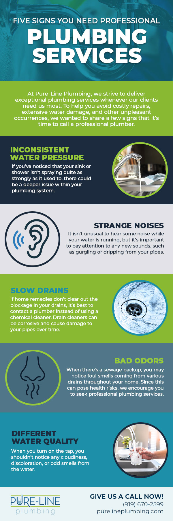 Five Signs You Need Professional Plumbing Services [infographic] | Pure ...